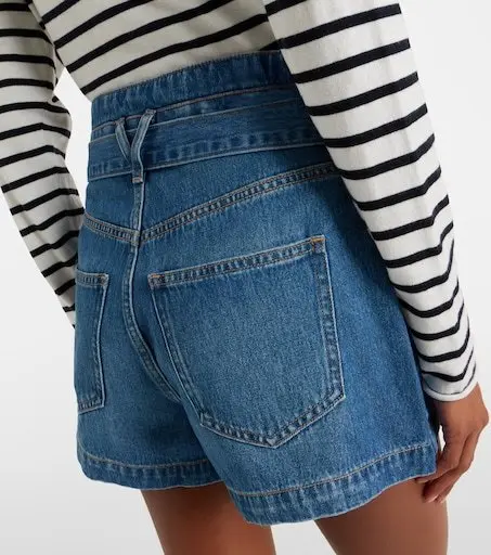 Veronica Beard High-waisted Denim Shorts