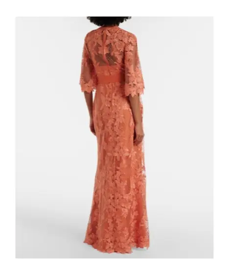 Elie Saab Embroidered Lace And Tulle Gown