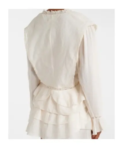 Isabel Marant Étoile Damienne Cotton And Linen-blend Top