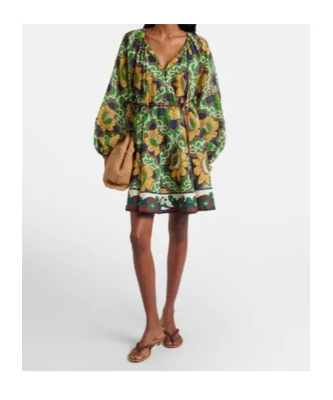 ALEMAIS Liana Printed Minidress