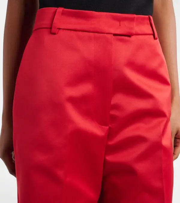 THE FRANKIE SHOP Brickell Satin Wide-leg Pants