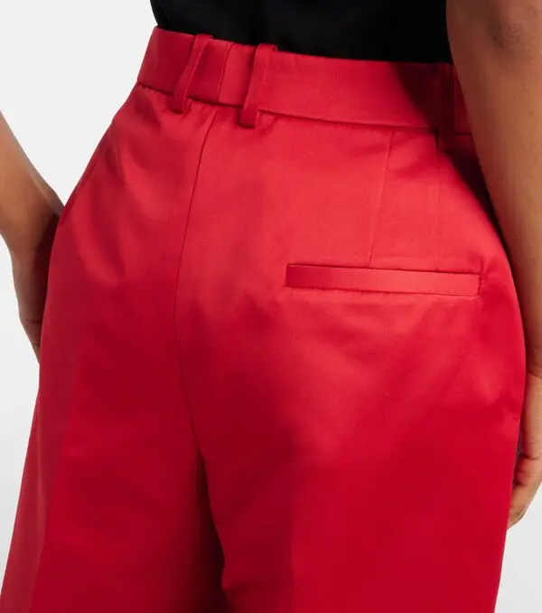 THE FRANKIE SHOP Brickell Satin Wide-leg Pants