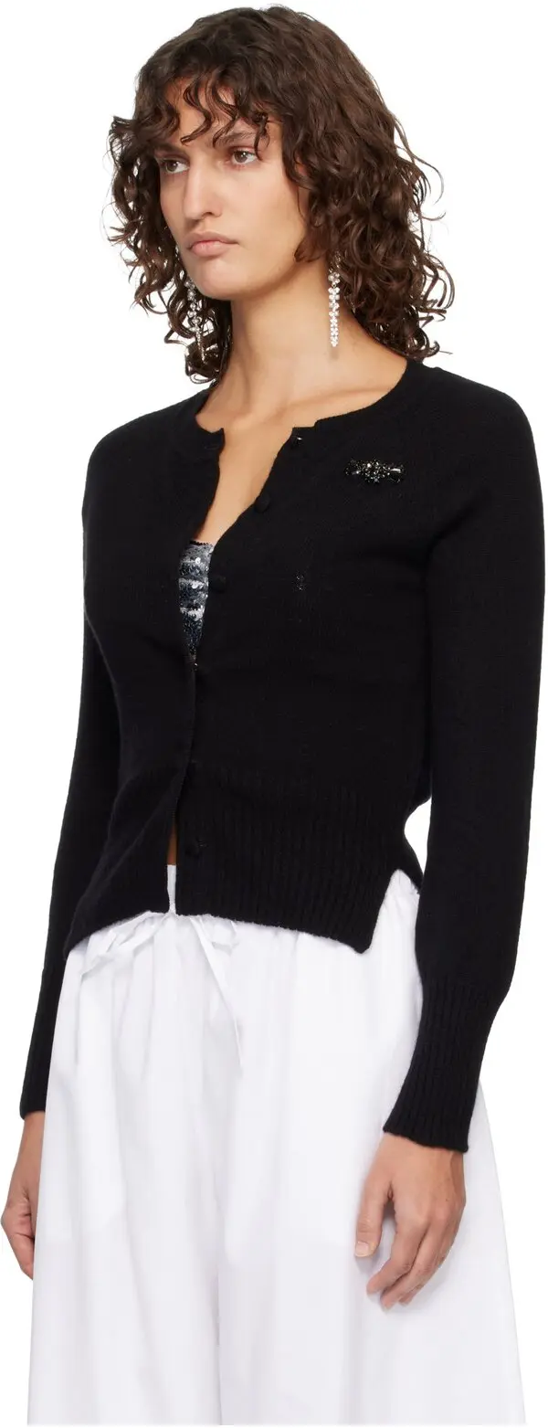 Simone Rocha Long-sleeved Knitted Cardigan