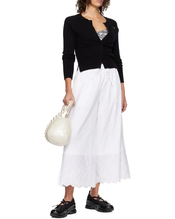 Simone Rocha Long-sleeved Knitted Cardigan