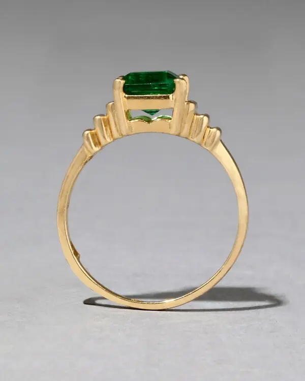 Alexis Bittar 14k And Emerald Ring