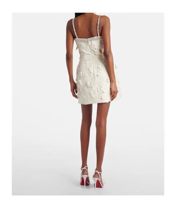 LEO Sophie Embellished Lace Mini Dress
