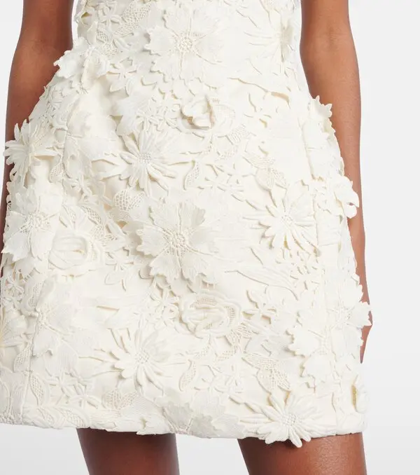 LEO Sophie Embellished Lace Mini Dress