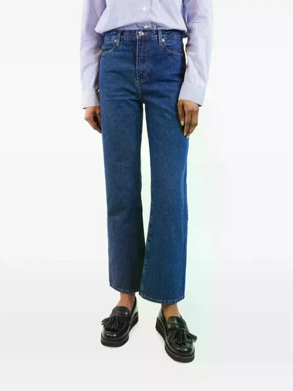 7 For All Mankind Cuffed Wide-leg Jeans