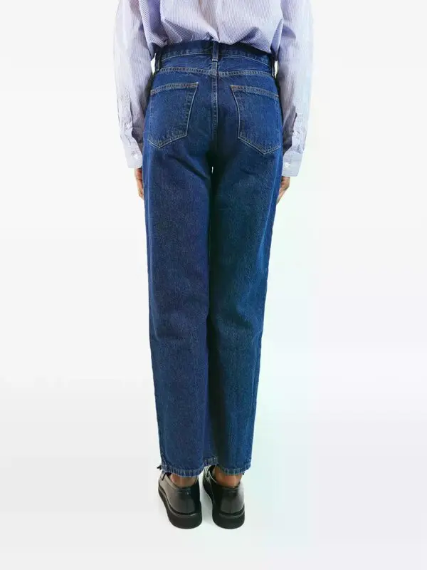 7 For All Mankind Cuffed Wide-leg Jeans
