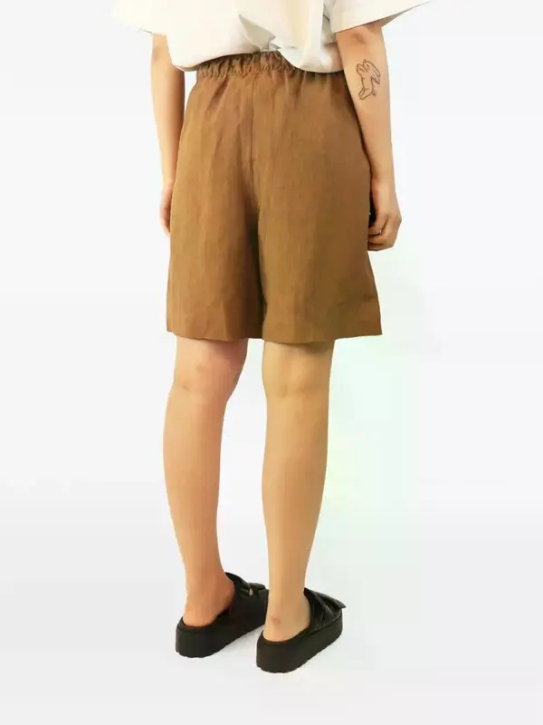 MARGARET HOWELL Elasticated Waist Linen Shorts
