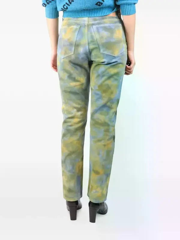 Ulla Johnson Dye-print Straight Leg Trousers