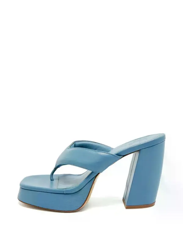 424 Platform Thong Sandals - Blue