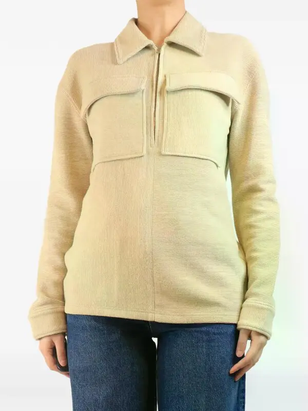 Victoria Beckham Half-zip Pocket Sweater