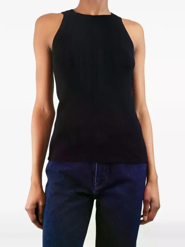 ISSUE TWELVE Zoe Round-neck Vest Top - Black