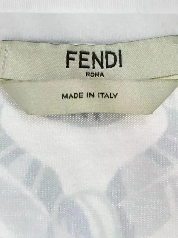 Fendi Cropped Top With Floral Appliqu