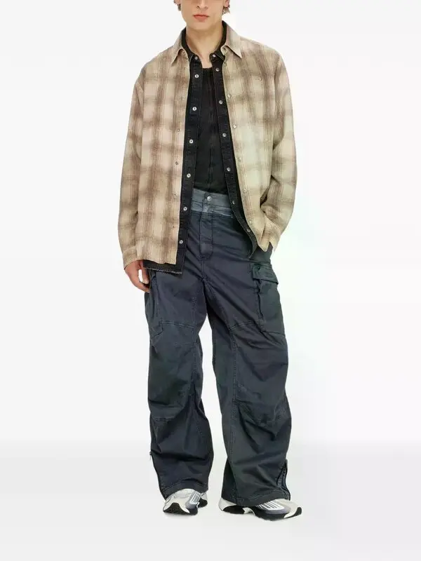 DIESEL® Paneled Cargo Pants - Grey