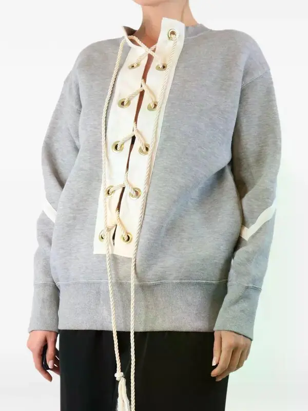 Sacai Lace-up Sweatshirt