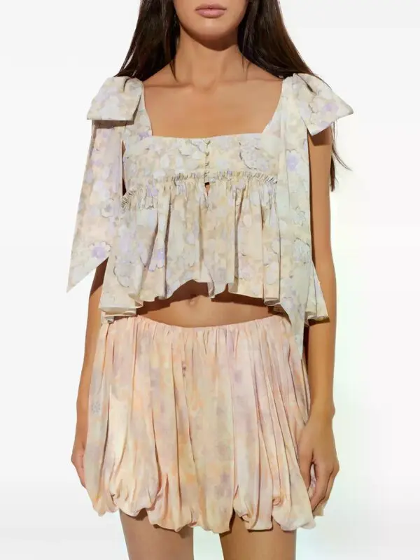 Chloé Sleeveless Floral Print Top