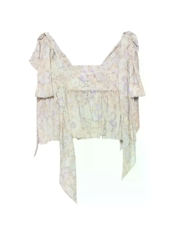 Chloé Sleeveless Floral Print Top