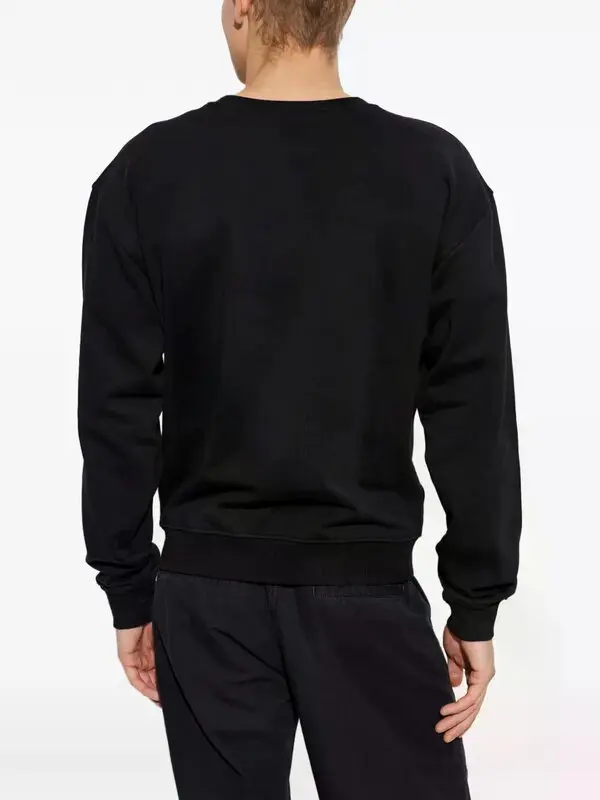 DIESEL® Embroidered Logo Crew Neck Sweater