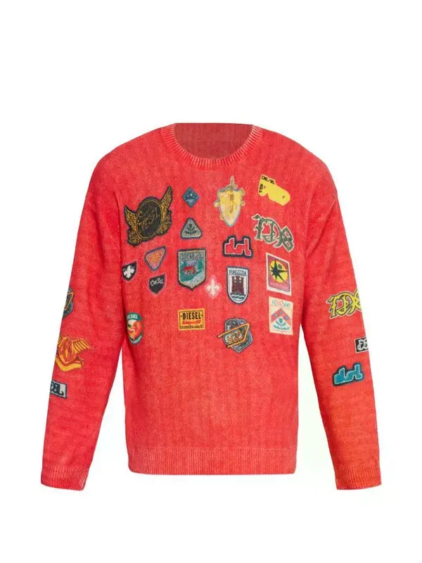 DIESEL® K-patcy Patch-detail Sweater