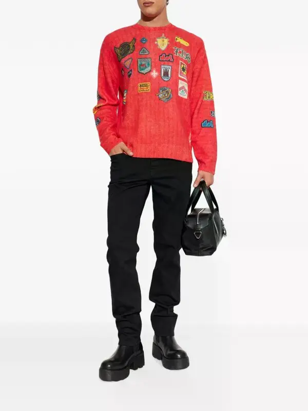 DIESEL® K-patcy Patch-detail Sweater