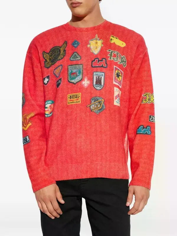 DIESEL® K-patcy Patch-detail Sweater
