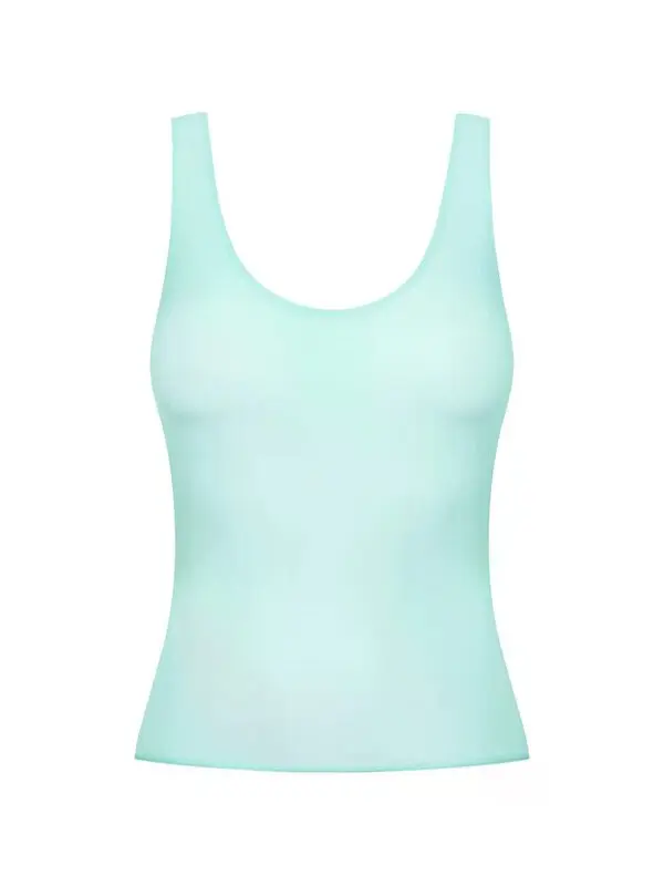 MAISON CLOSE Double Sens Sheer Tank Top - Green