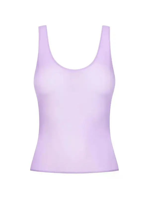 MAISON CLOSE Double Sens Sheer Tank Top - Purple