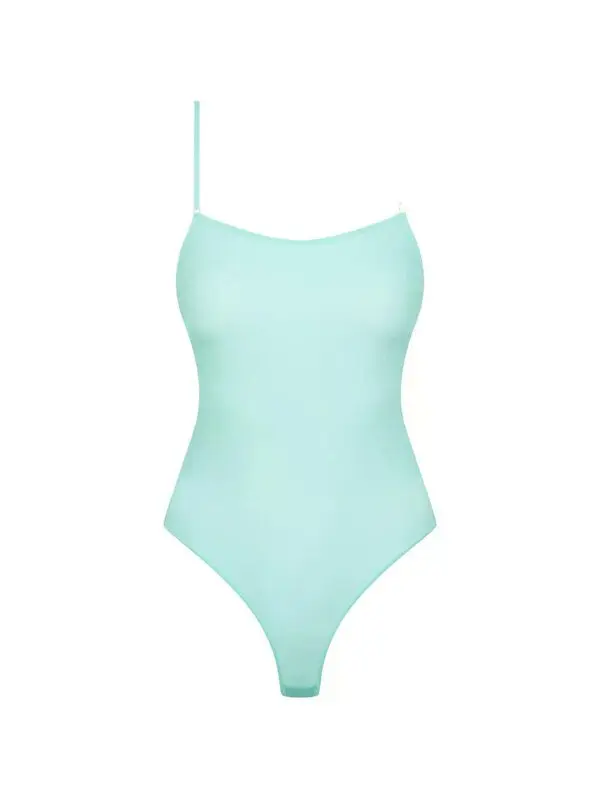 MAISON CLOSE Double Sens Pastel Thong Bodysuit - Blue
