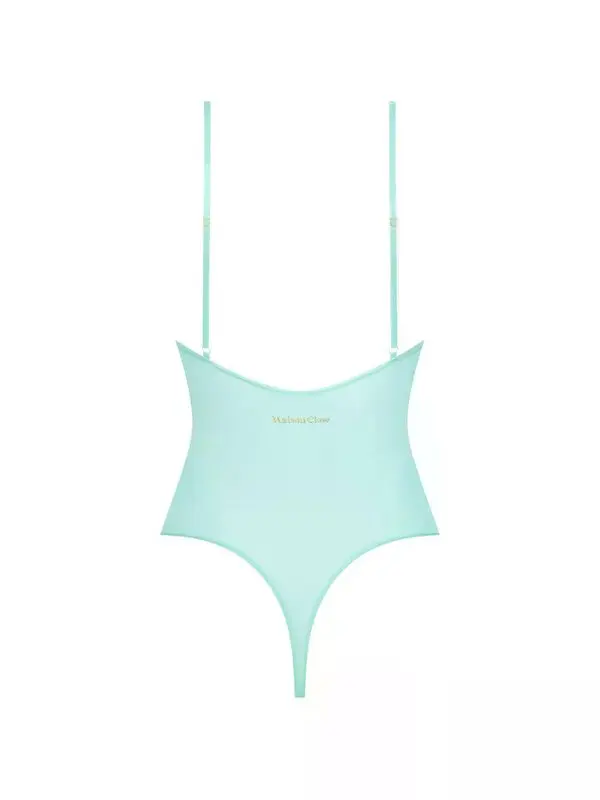 MAISON CLOSE Double Sens Pastel Thong Bodysuit - Blue