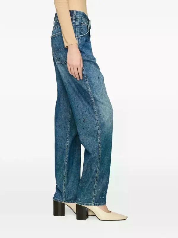 MAISON MARGIELA Paint-splatter Straight-leg Jeans