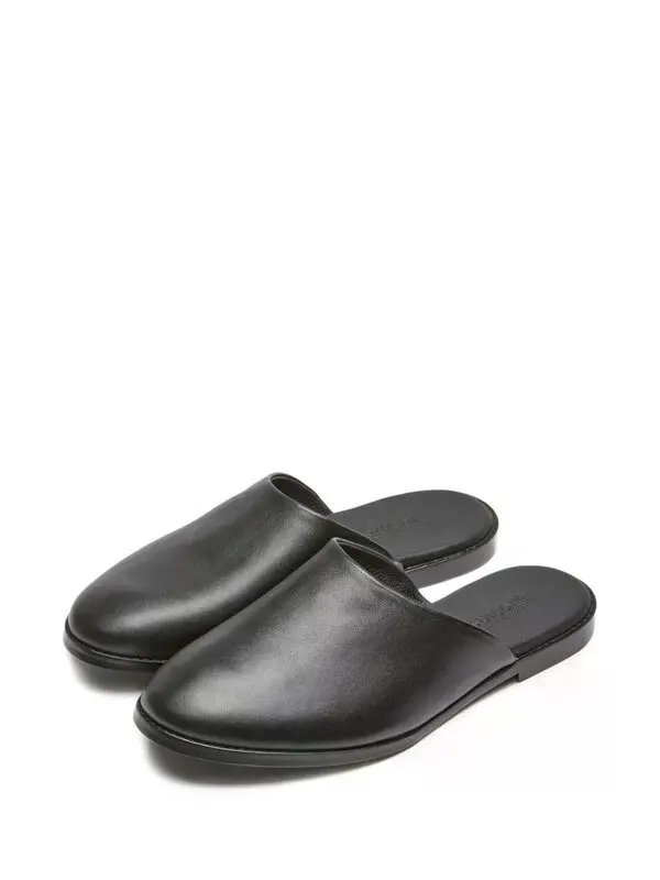 Suicoke Leather Mules - Black