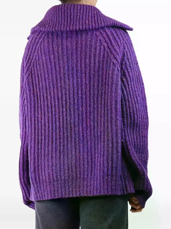 Marni Ribbed-knit Cardigan