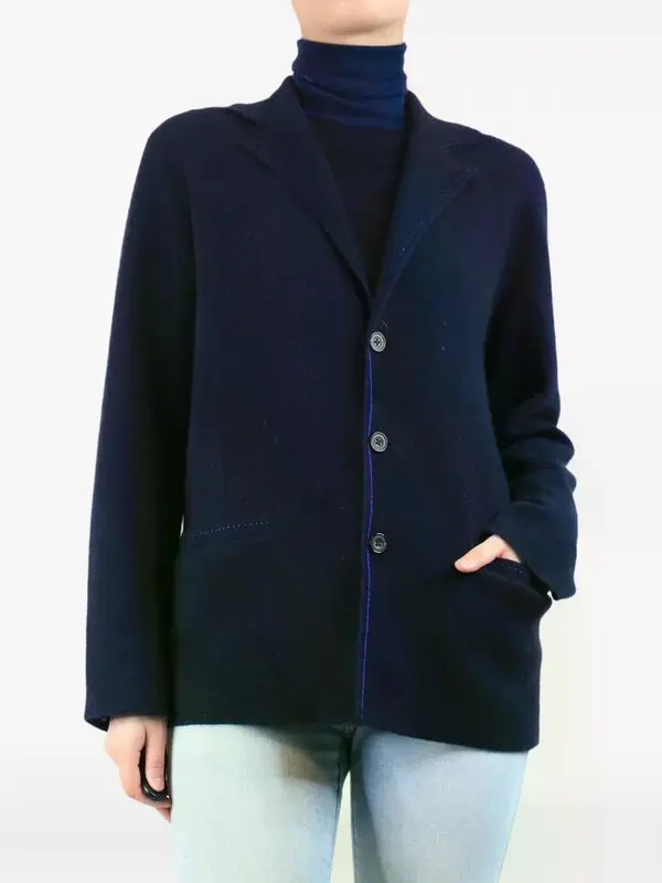 Guest In Residence Notched-lapel Button-front Cardigan