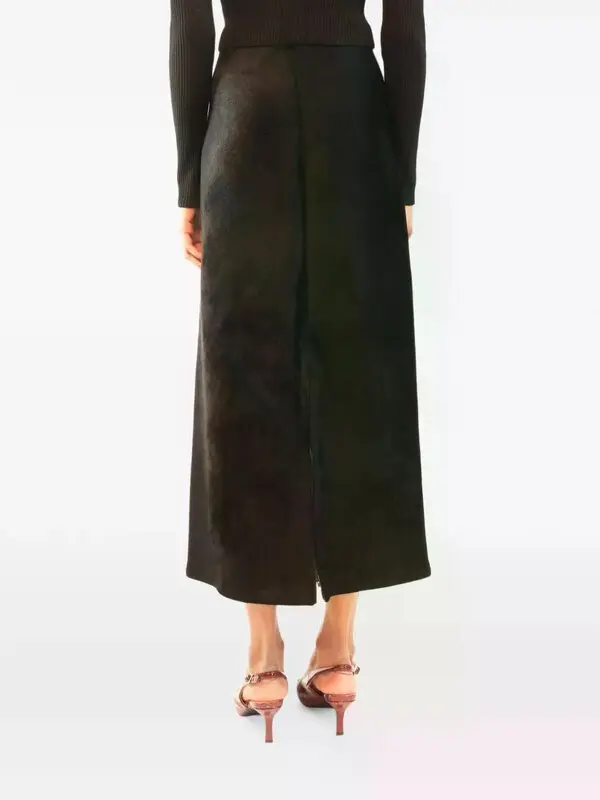 Alaïa Fleece Midi Skirt