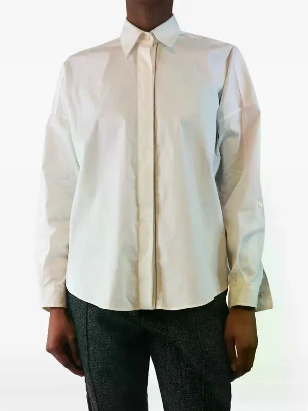 Brunello Cucinelli Long-sleeve Cotton Shirt