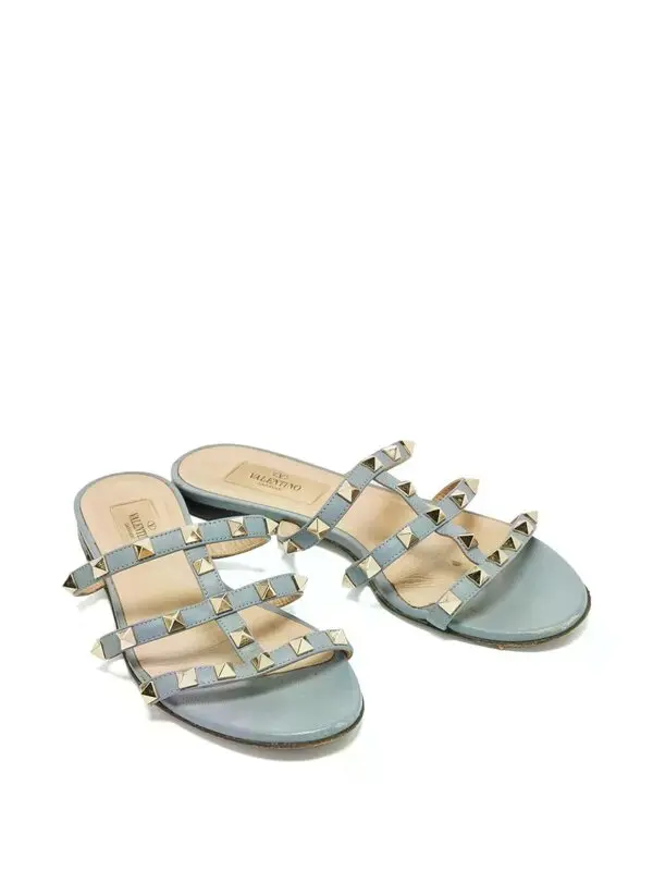 Valentino Garavani Rockstud Embellished Leather Sandals