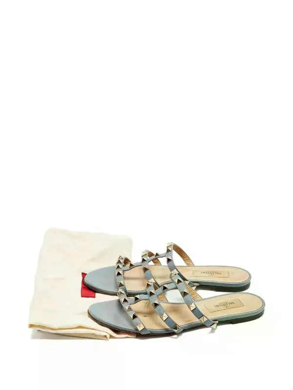Valentino Garavani Rockstud Embellished Leather Sandals
