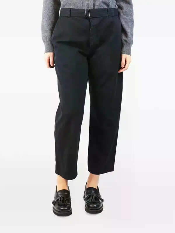THE ROW Belted Straight-leg Trousers