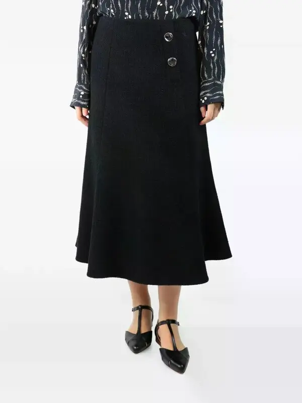 JASON WU Tweed Maxi Skirt - Black
