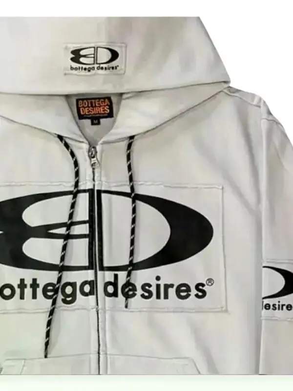 BOTTEGA DESIRES Logo-print Zip-up Hoodie