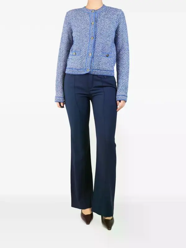 Chloé Navy Tailored Wide-leg Trousers