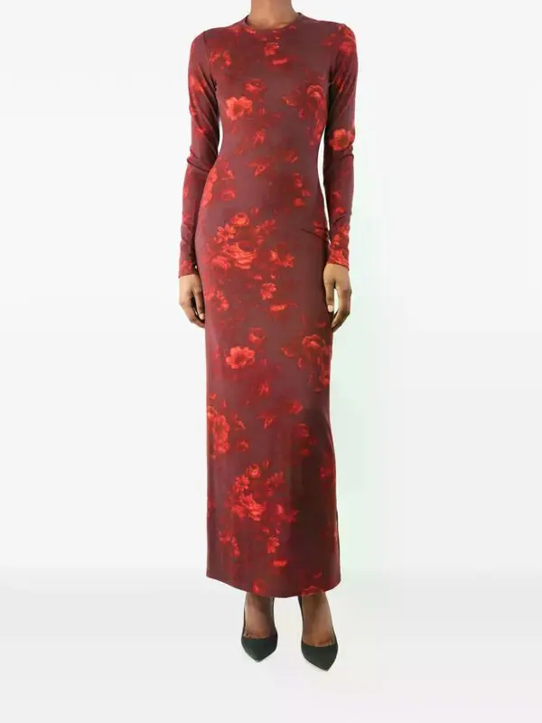 REFORMATION Tommie Floral-print Maxi Dress - Brown