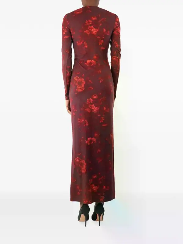 REFORMATION Tommie Floral-print Maxi Dress - Brown