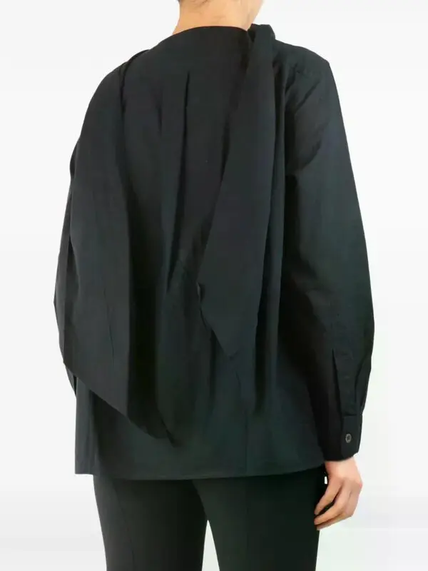 MARGARET HOWELL Cotton Pussy-bow Collar Shirt