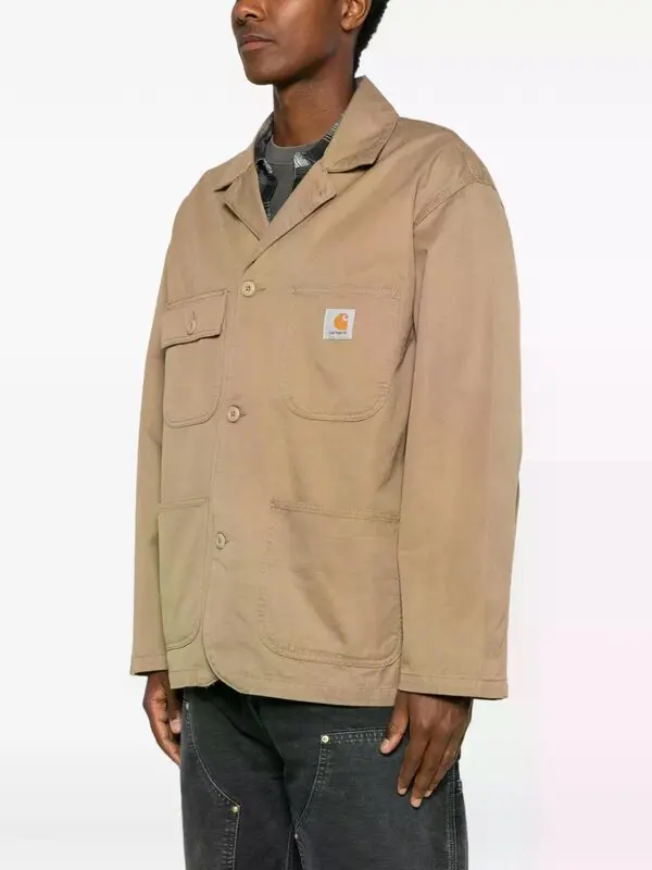 Carhartt Work In Progress Logo-patch Button-up Jacket