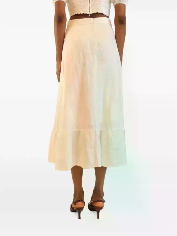 Paige Ruffle Trim Cotton Skirt Top Set