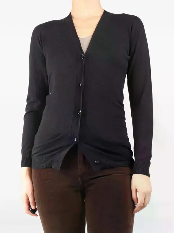 Max Mara Fine-knit V-neck Cardigan