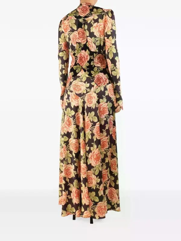 Rabanne Floral Print Maxi Dress